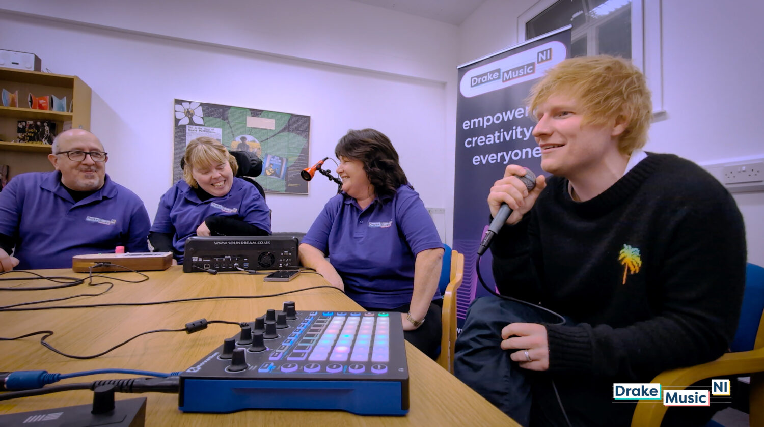 Ed Sheeran & Gary Lightbody jam with Drake Music NI's musicians - Drake ...